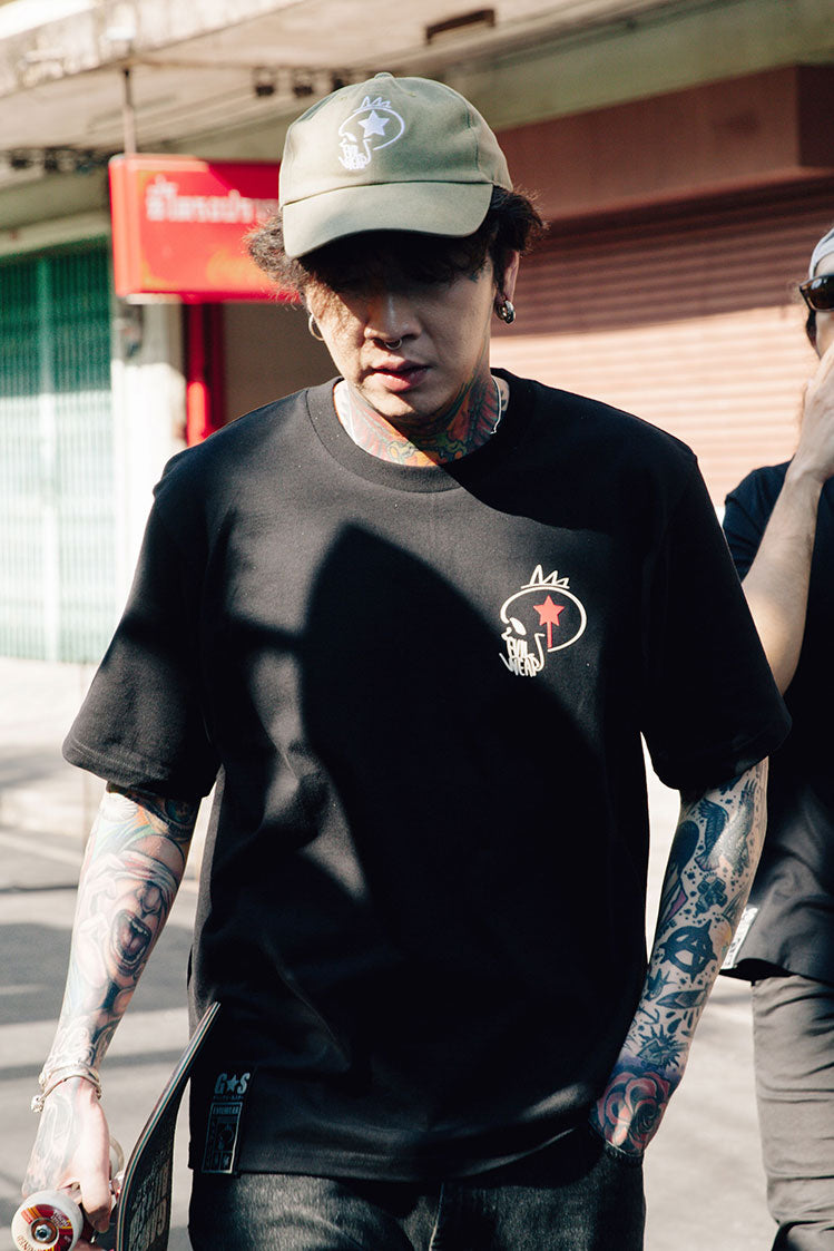 BLACK WING OVERSIZED TEE – EVILWEAR